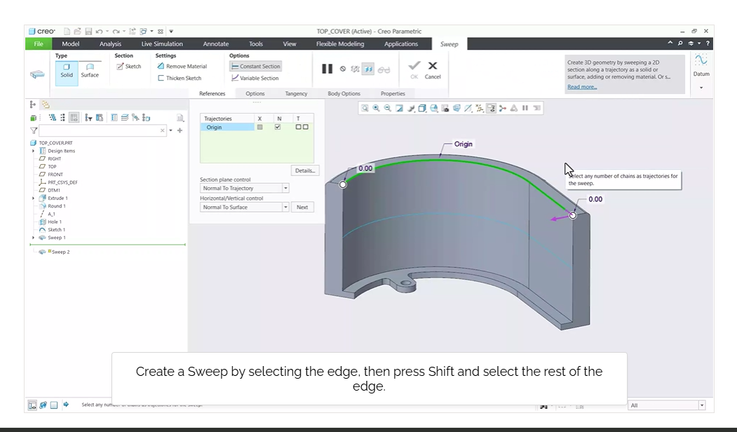 Sweep Feature Task 2 - PTC Community