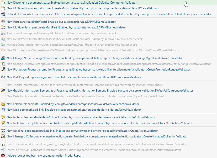 Solved: Change Request and Problem Report missing from Act... - PTC Community