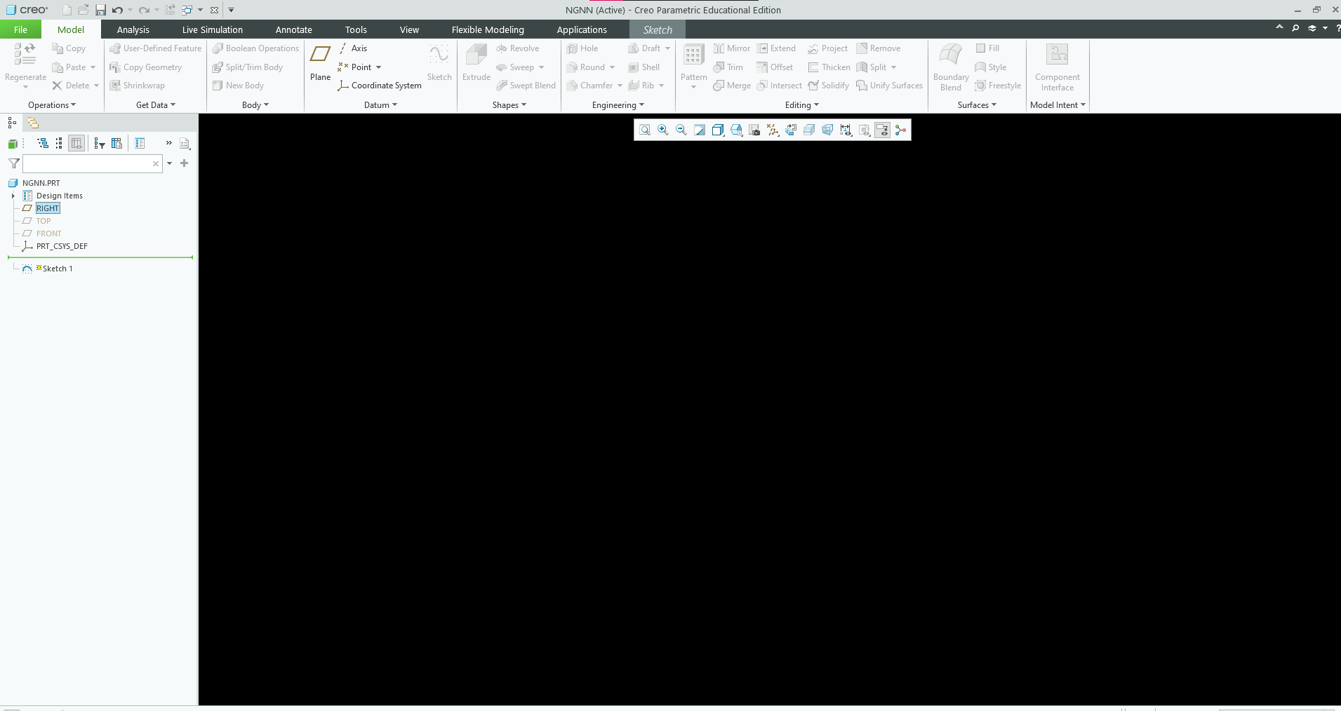 Solved: Black screen on Creo - PTC Community