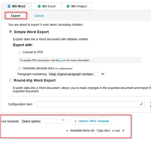 Solved: Merge Fields in Word Template export do not work w... - PTC Community