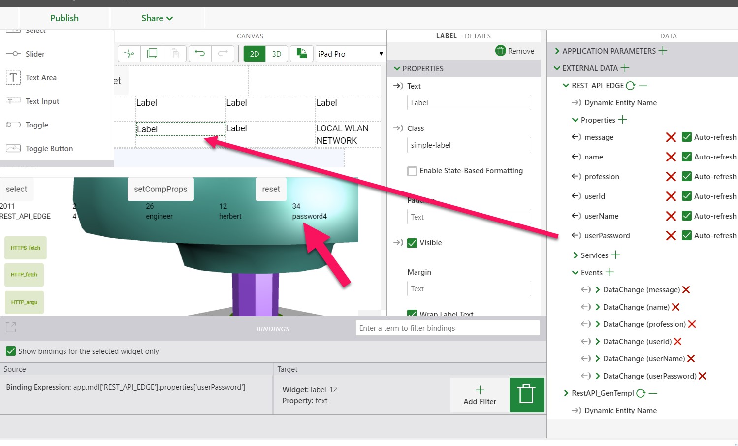 How to read sensors via Rest API call in and displ... - PTC Community
