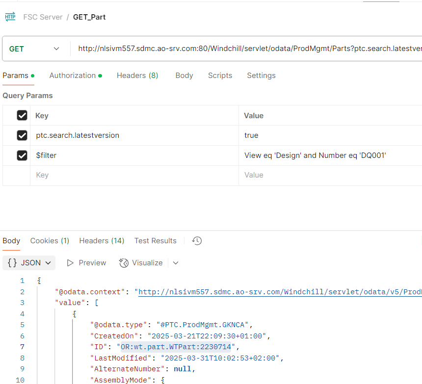 Solved: Fetch BOM Data from WRS - PTC Community
