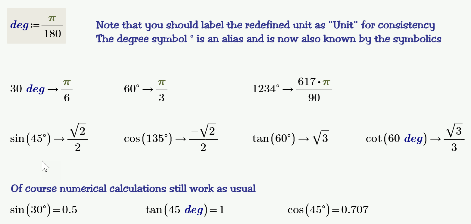 Solved: Mathcad Trigonometric Functions... - PTC Community