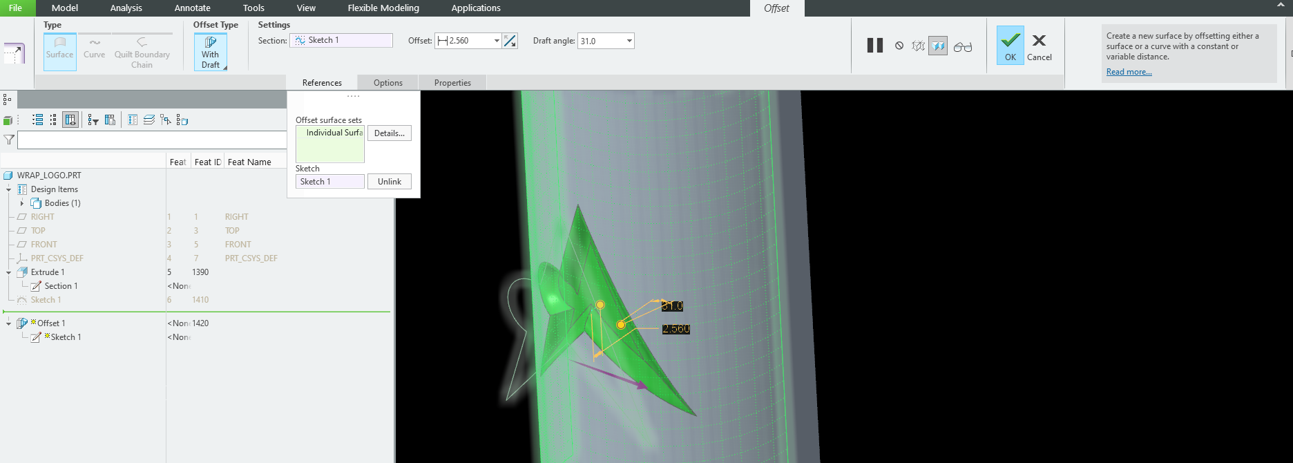 How to extrude on a curved surface - PTC Community