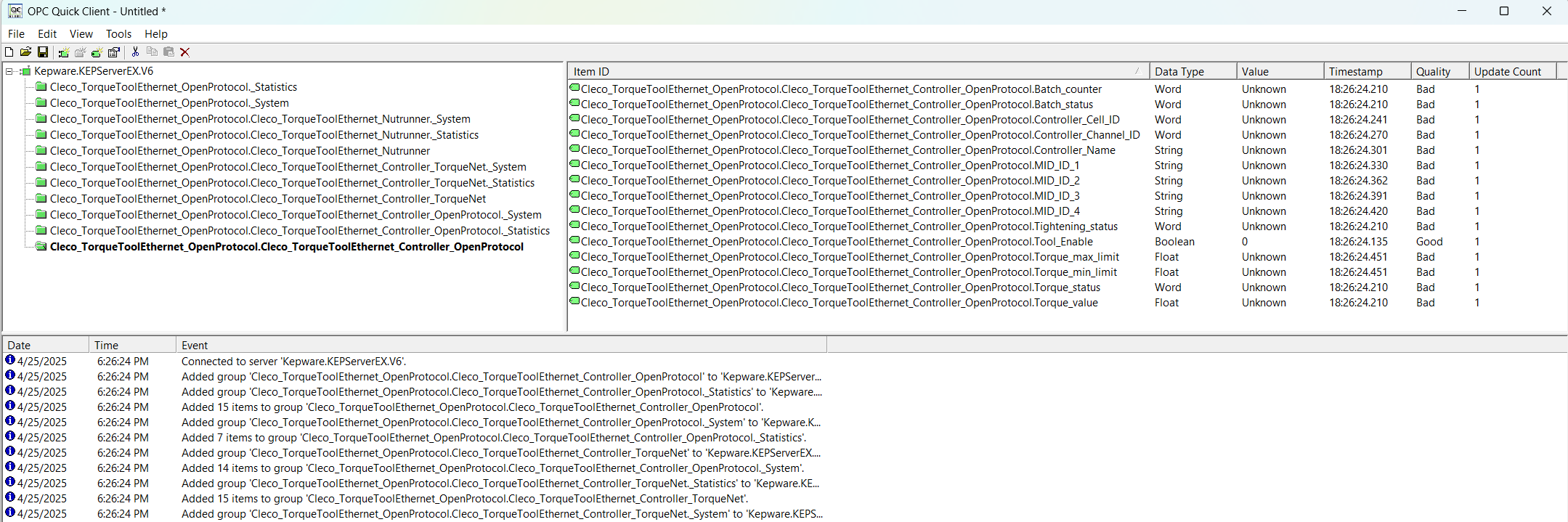 Re: Getting started with Torque Tool Ethernet Driv... - PTC Community