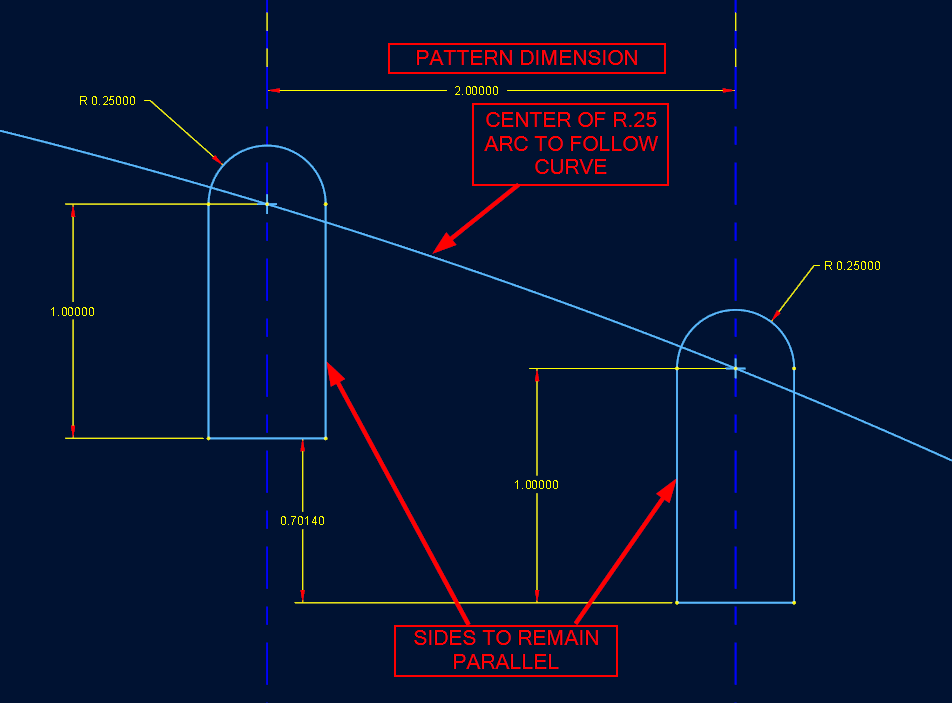 Solved: Pattern along curve and include linear dimension - PTC Community