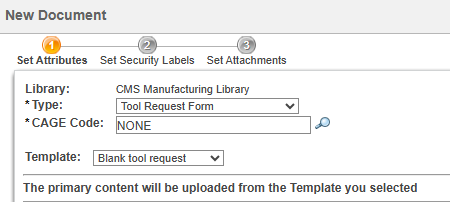Solved: Make the Document Template Required (Primary file ... - PTC Community