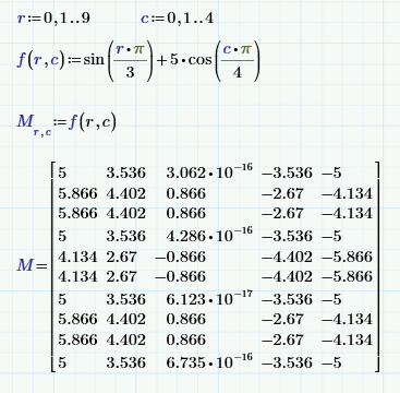 Solved: Creating matrix/table from the results of a functi... - PTC ...
