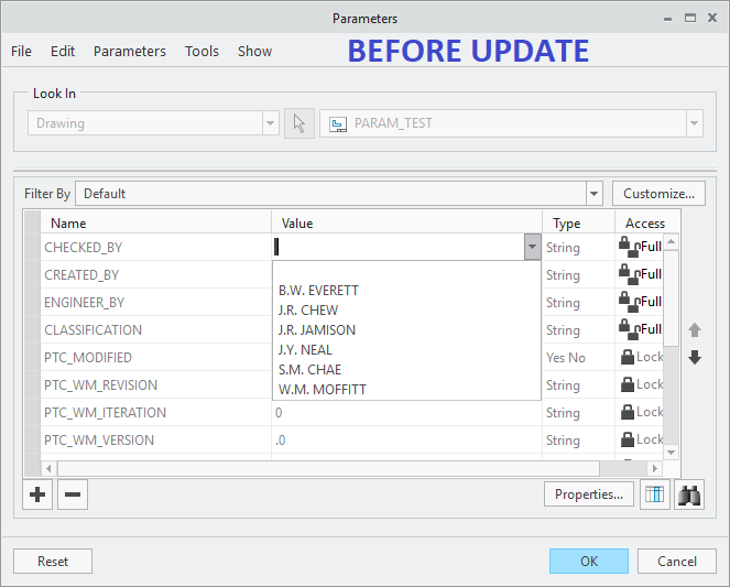 Creo 4 Restricted Parameters - PTC Community