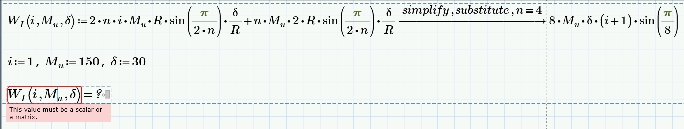 Solved: Error: This value must be a scalar or a matrix - PTC Community