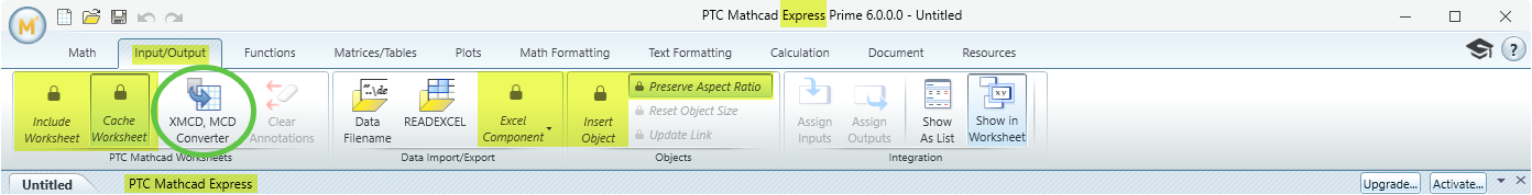 Mathcad 15 files conversion - PTC Community