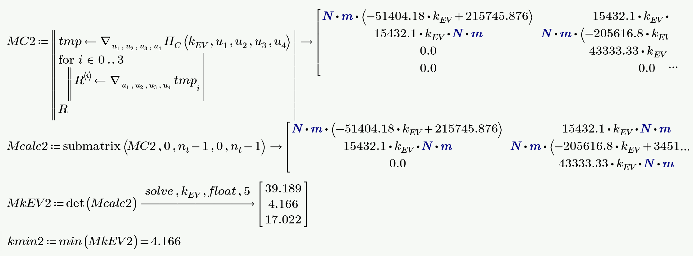 Solved: Re: Matrix, partial derivate and 'for' loop - PTC Community