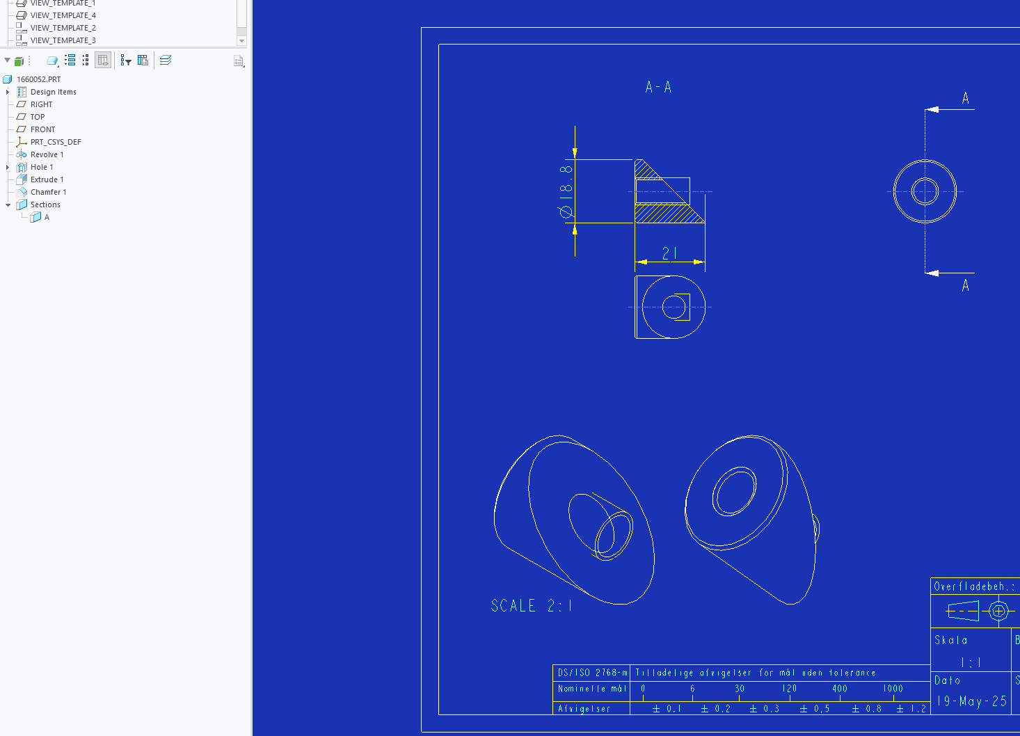 Solved: Thread visable after extrude in drawing creo 10 - PTC Community