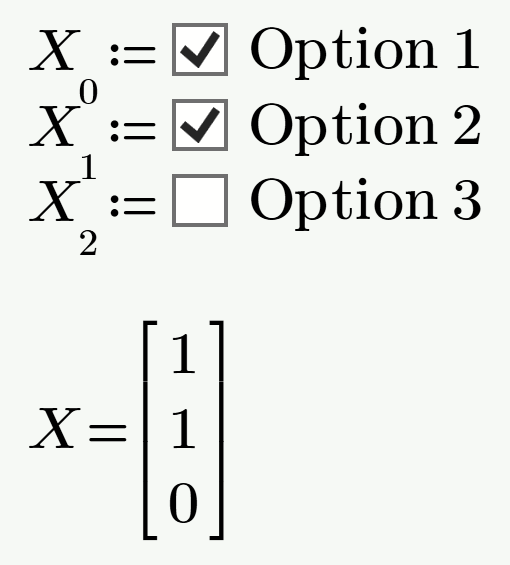 Solved: An array of checkboxes? - PTC Community