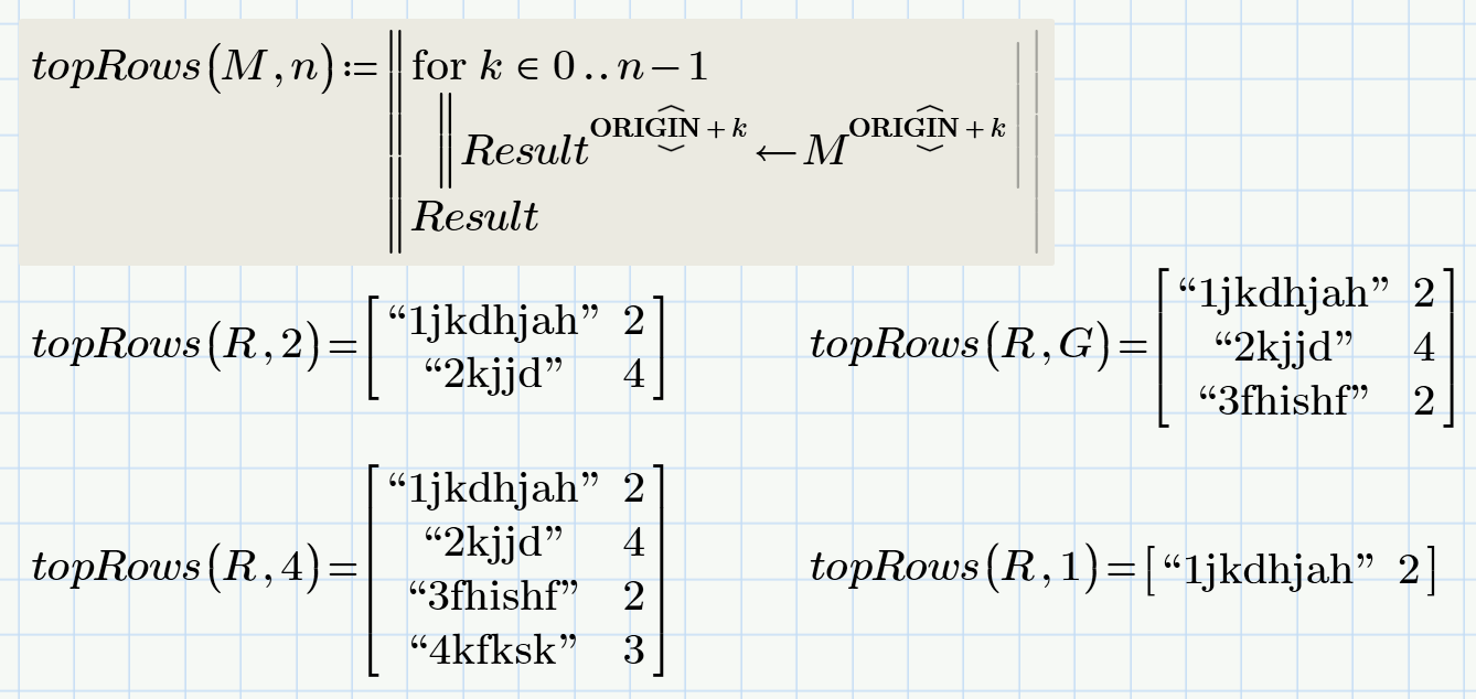 Solved: Loop G rows of a matrix - PTC Community