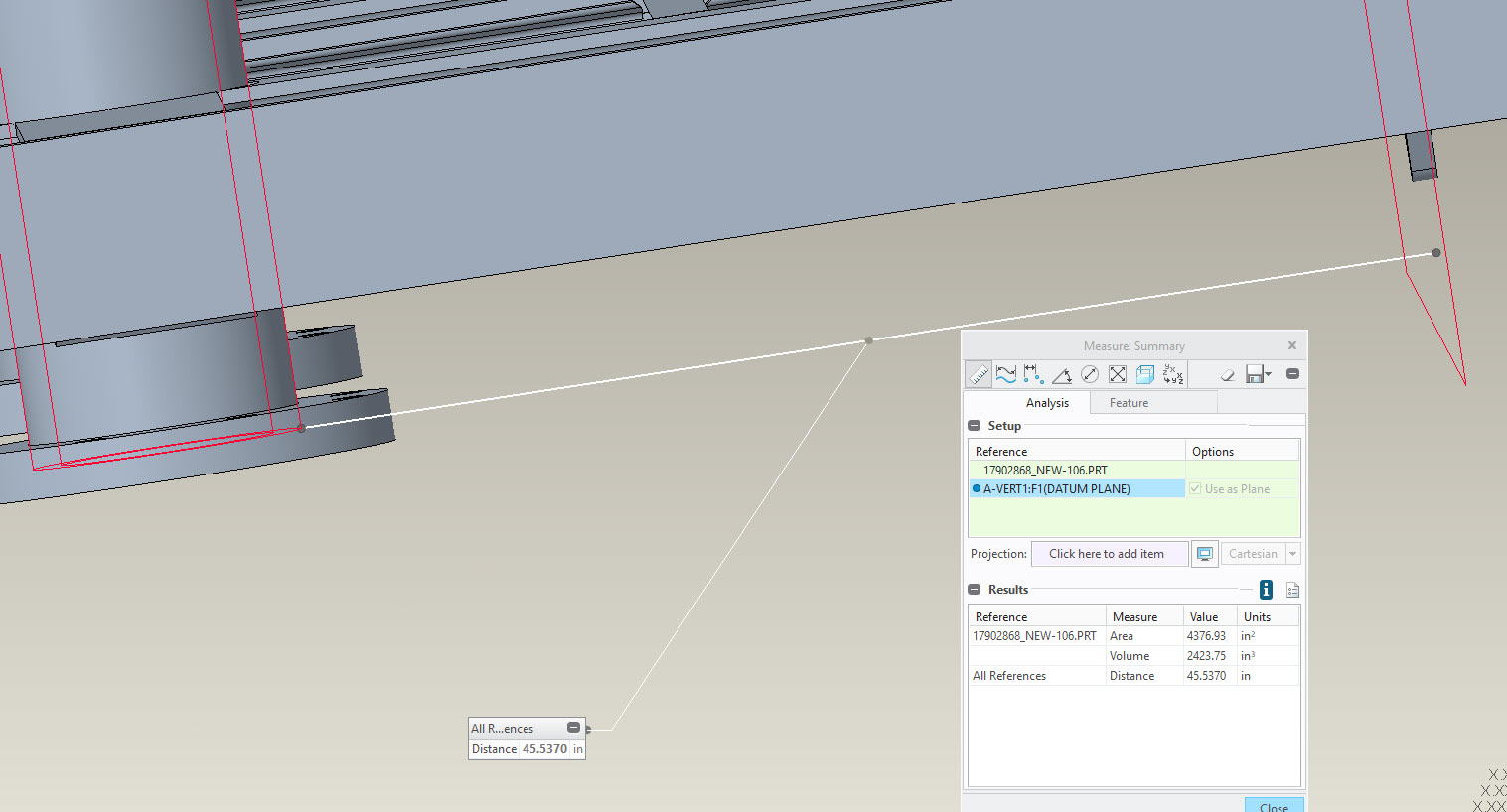Distance from plane to solid body - PTC Community