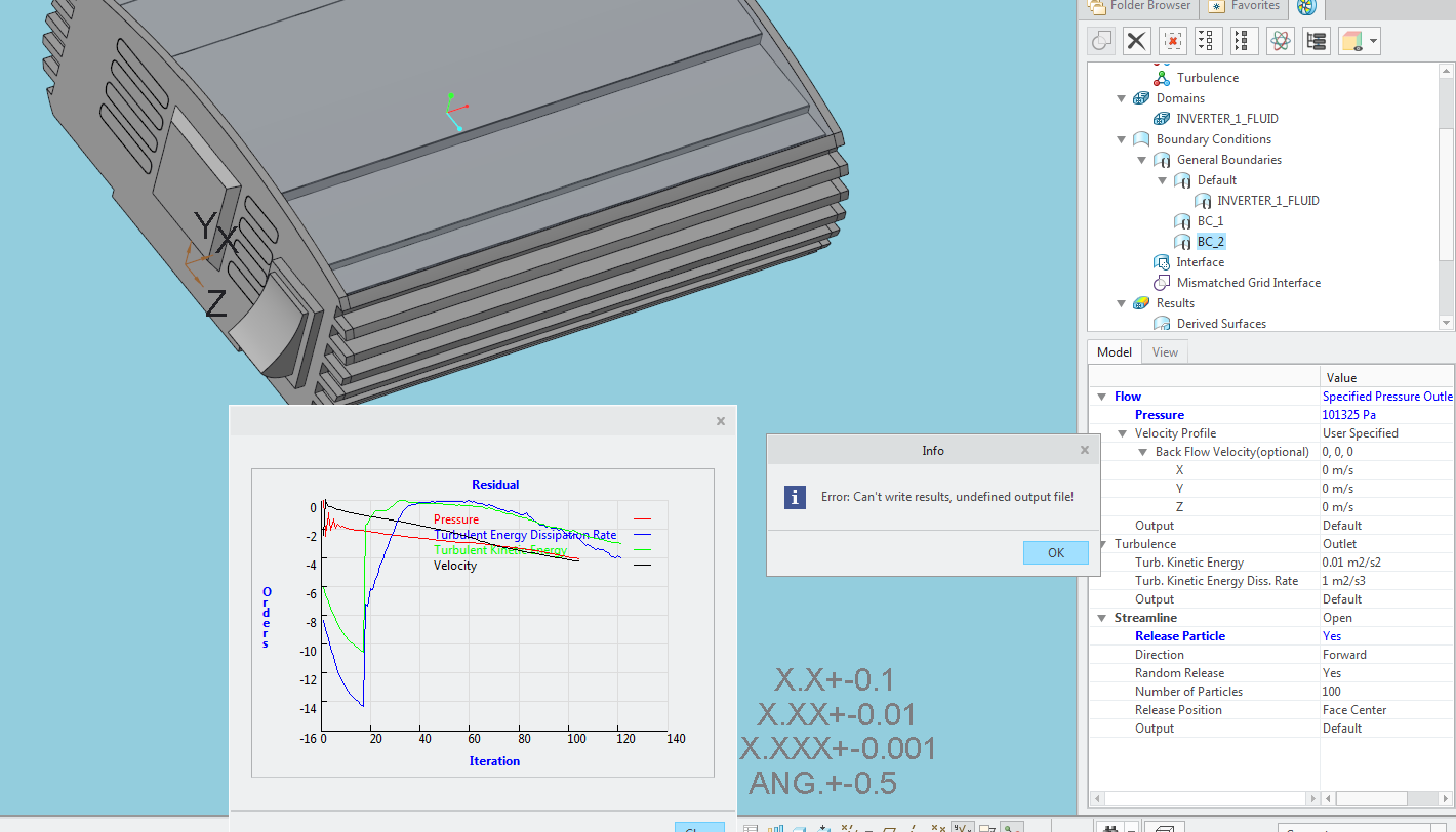 Solved: Creo flow analysis : Error:can't write results,und... - PTC Community