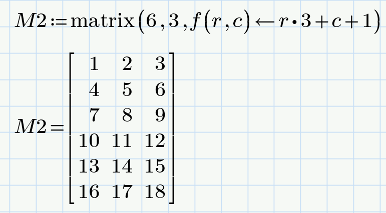 Matrix specification number of rows and Columns in... - PTC Community