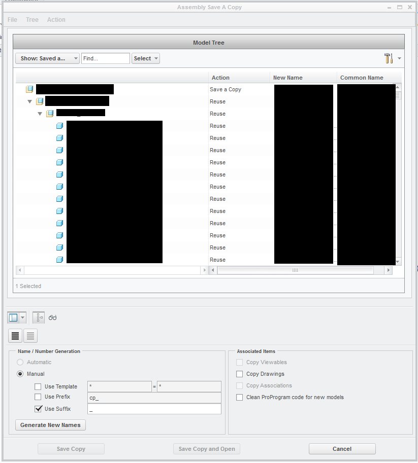 Solved: Saving A Copy Of Assembly Without Changing any of ... - PTC ...
