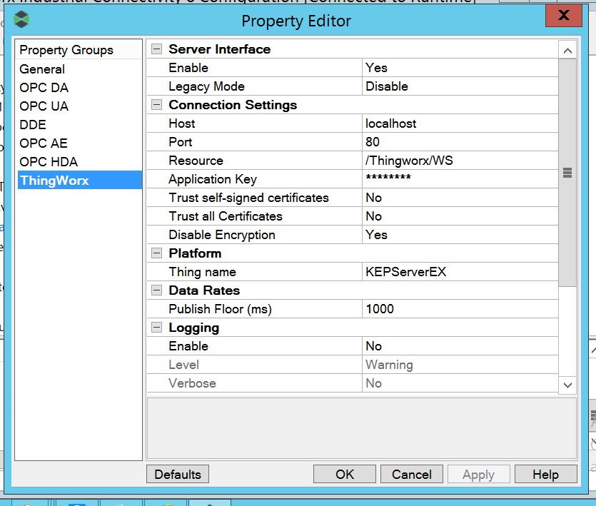 Solved: Connection to Thingworx failed - PTC Community