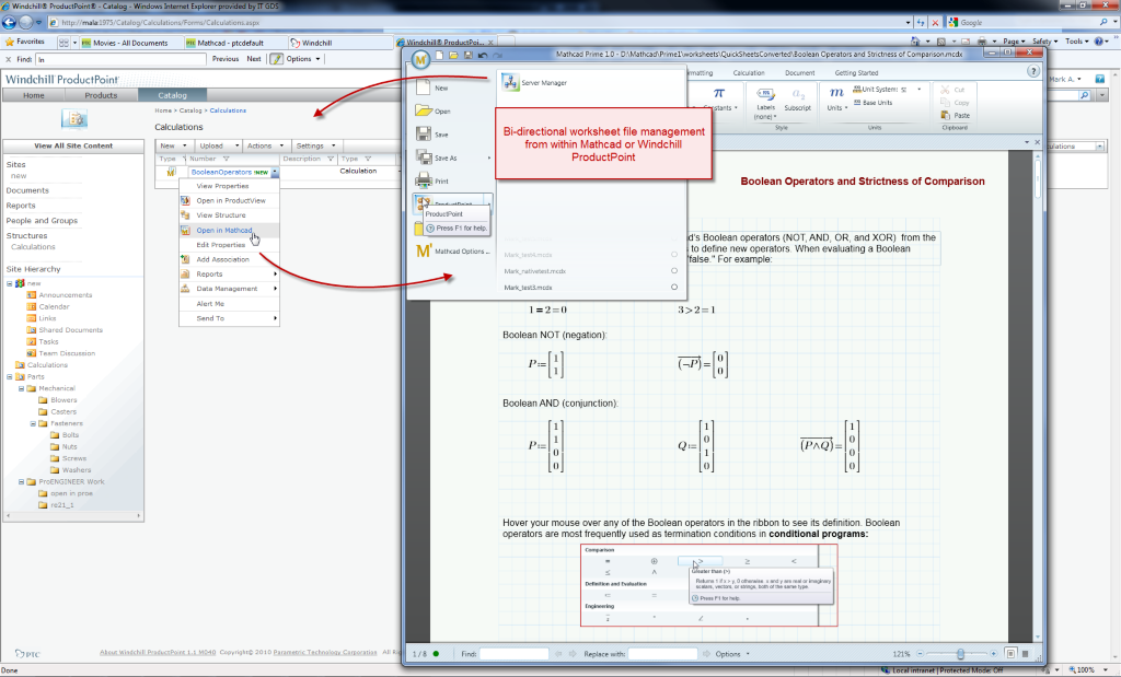 Mathcad Prime integration with Windchill and Creo - PTC Community