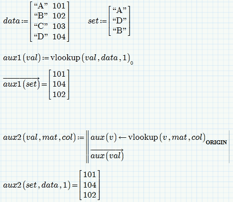 Solved: Use vlookup over a vector? - PTC Community