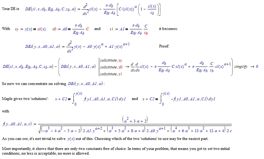 Solved: Problem solving second order ODE because of too ma... - PTC Community