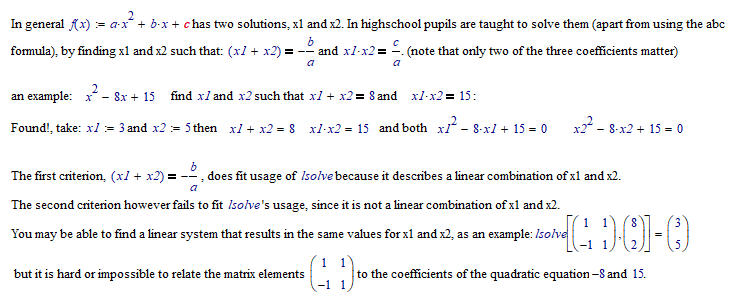 Solved: Quadratic equation and a lsolve function - PTC Community
