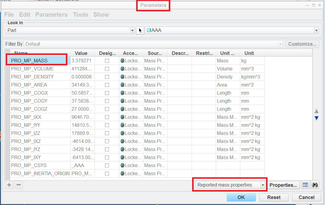 Solved: Mass in repeat region - PTC Community