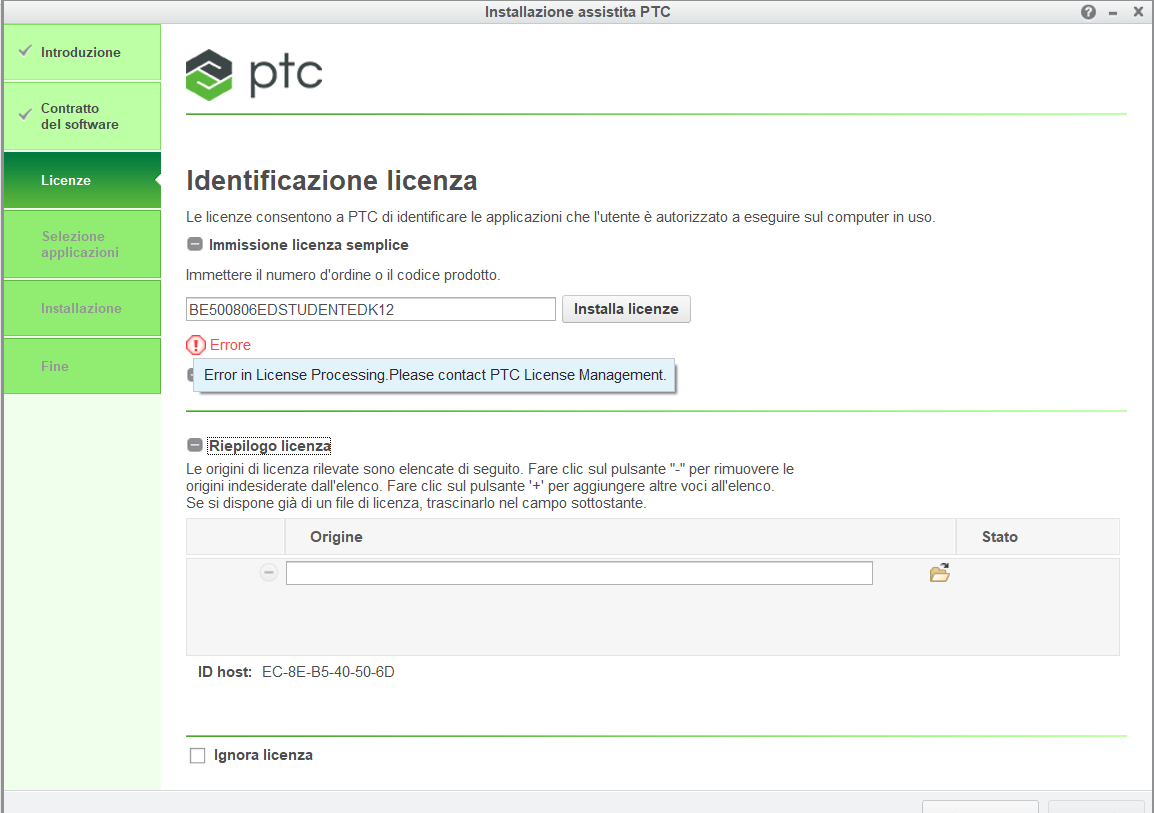 Creo 4.0 - License request failed for feature - PTC Community