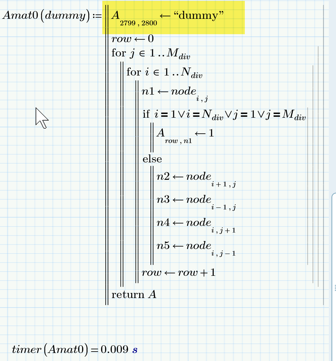 Solved: Slow matrix operation - PTC Community
