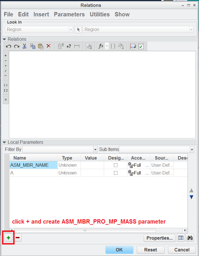 Solved: Mass in repeat region - PTC Community