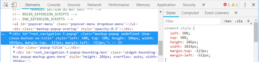 Solved: Position a Popup - PTC Community