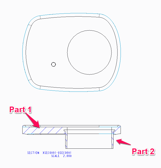 Solved: How to show a hidden part in drawing - PTC Community