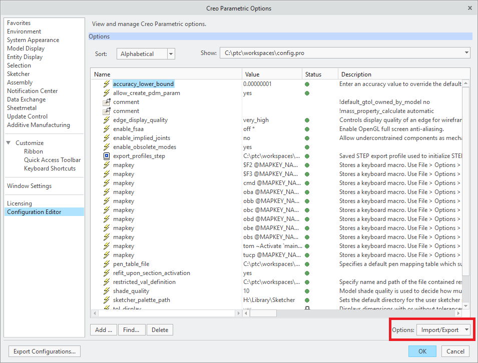 Solved: Reload Mapkeys (config.pro) without restarting Cre... - PTC ...