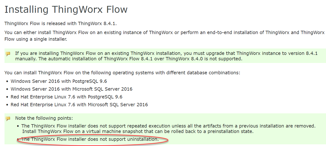 How to Uninstall or Remove Thingworx Flow from Ins... - PTC Community