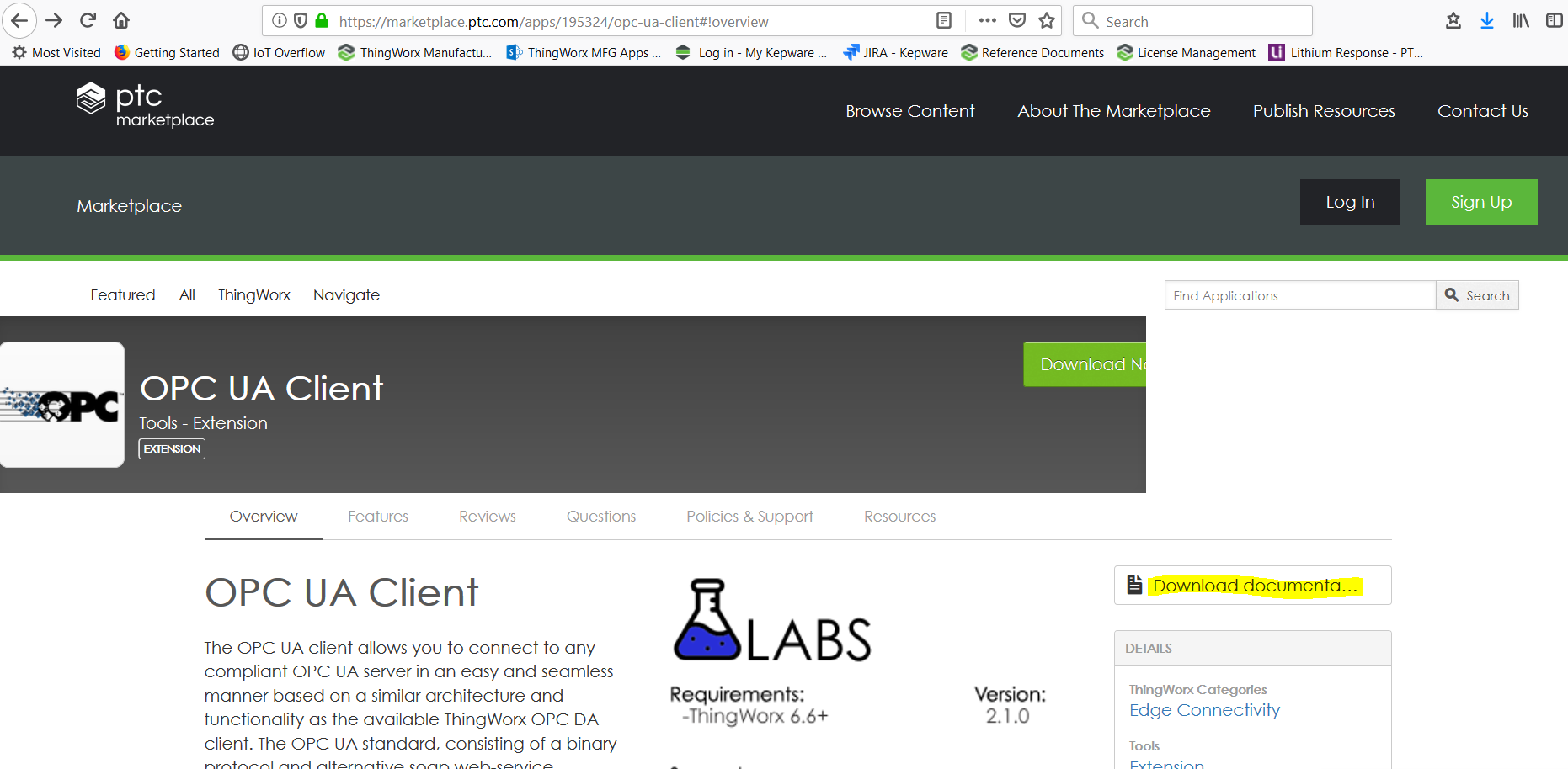 Solved: OPC UA properties in Thingworx Composer - PTC Community
