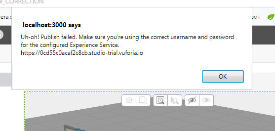 cannot publish from Vuforia studio - PTC Community