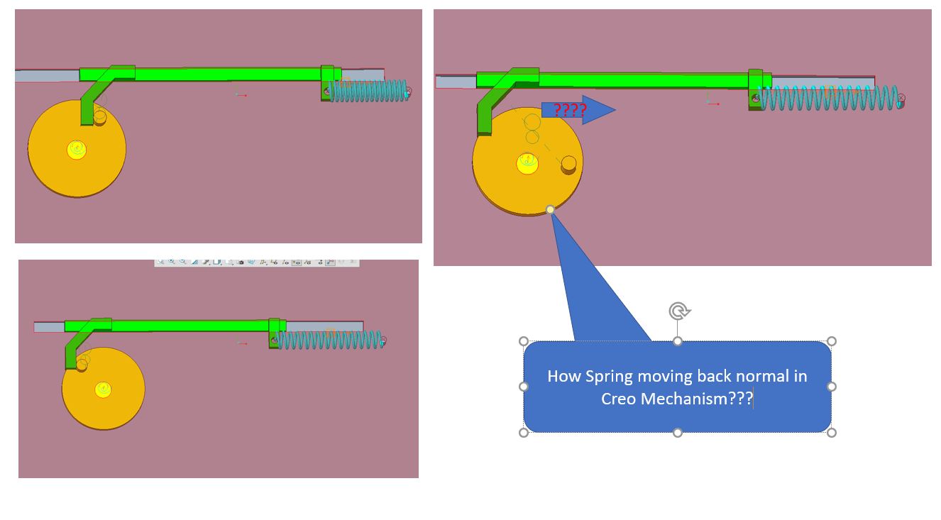 How to define Spring force auto moving back (mecha... - PTC Community
