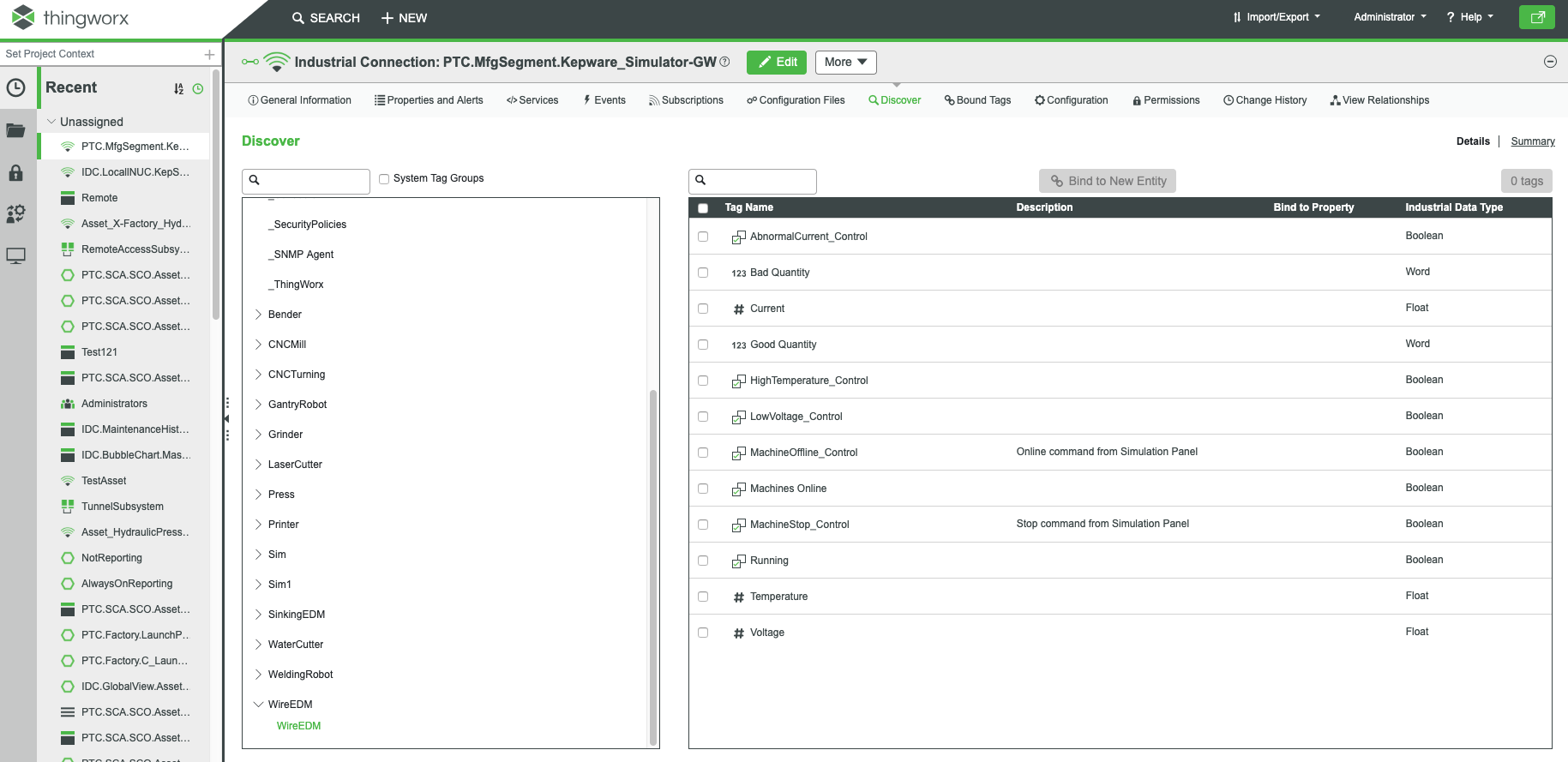 Solved: Kepware not pushing properties to thingworx - PTC Community