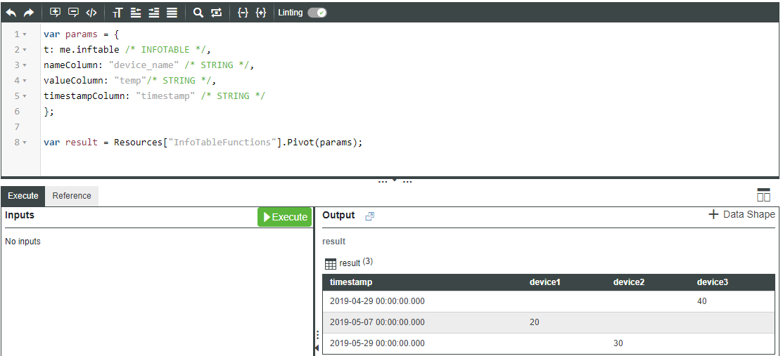 infotable pivot - PTC Community