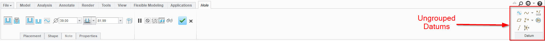 Solved: Hole with embedded datum axis - PTC Community