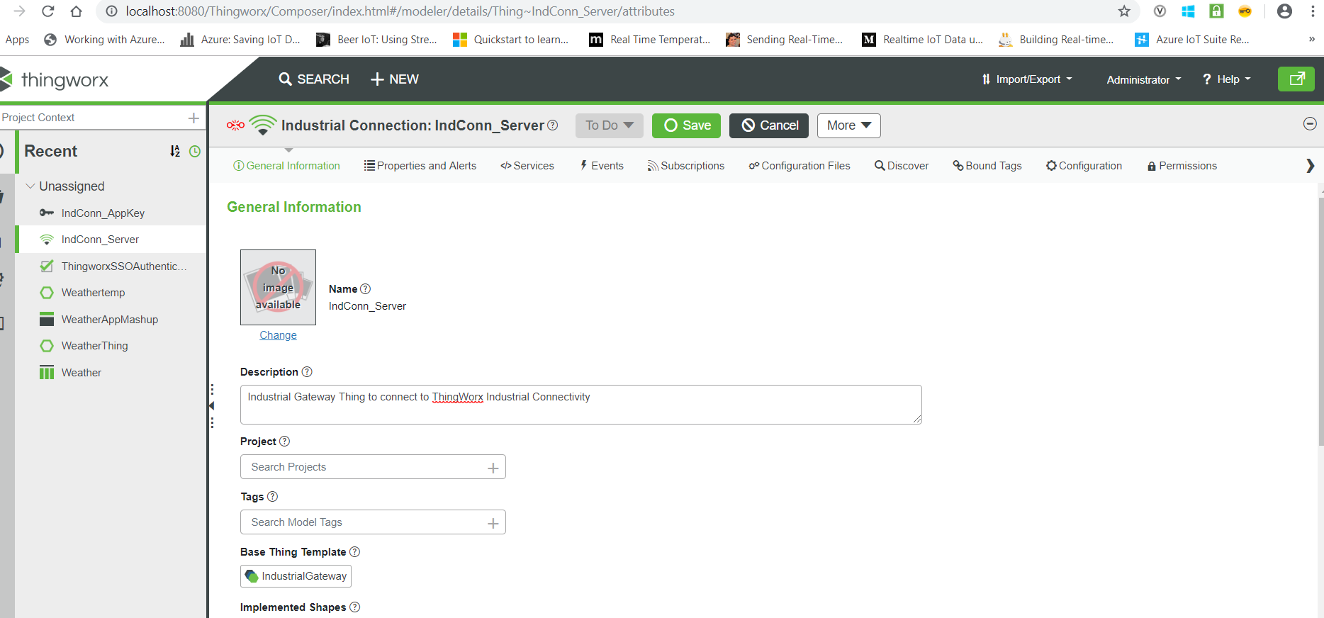 Solved: Connection to Thingworx failed - PTC Community