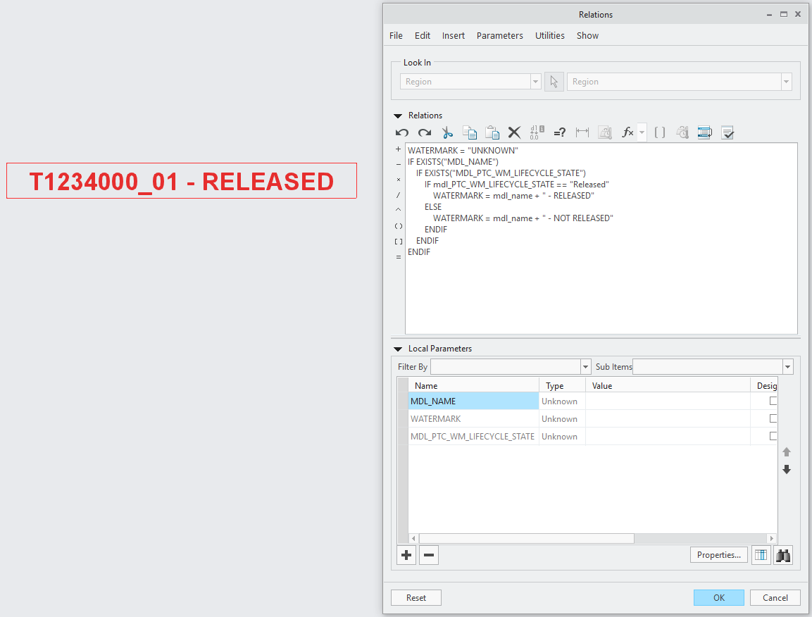 Solved Drawing Note Based On Modified Anddwgname Parameter Ptc Community
