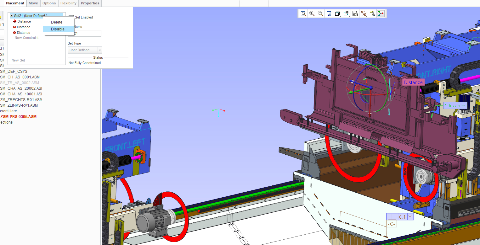 Big Assembly - Error constrained placement - PTC Community