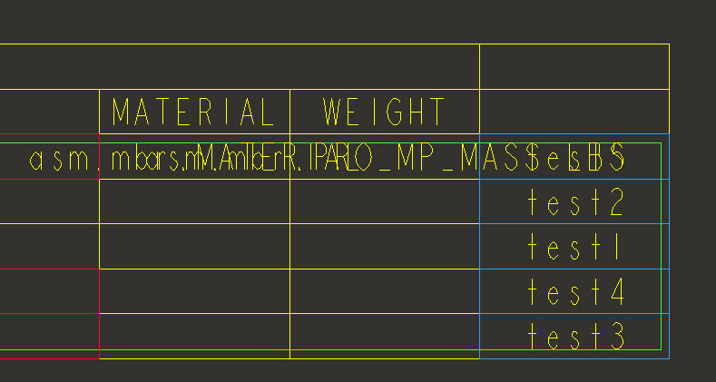 Solved: Added text to a repeat region BOM table - PTC Community