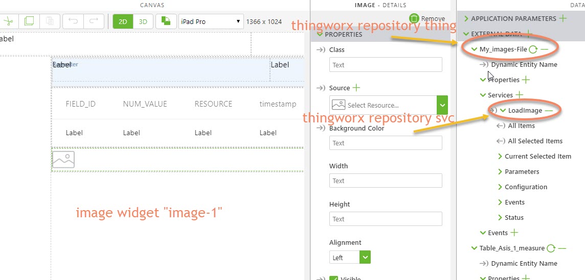Populating A Grid Widget From Thingworx Repository Ptc Community