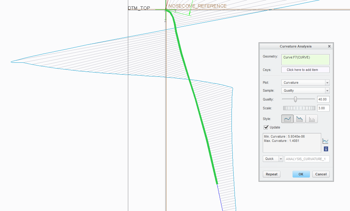 Solved: Creo drawing datum curve from equation inaccuratel... - PTC Community