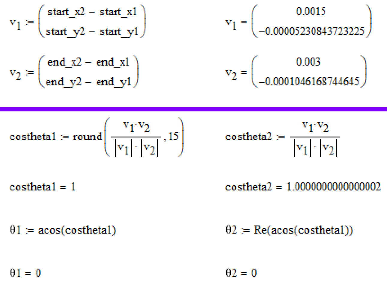 Solved: mathcad "acos" giving an imaginary angle, please h... - PTC ...