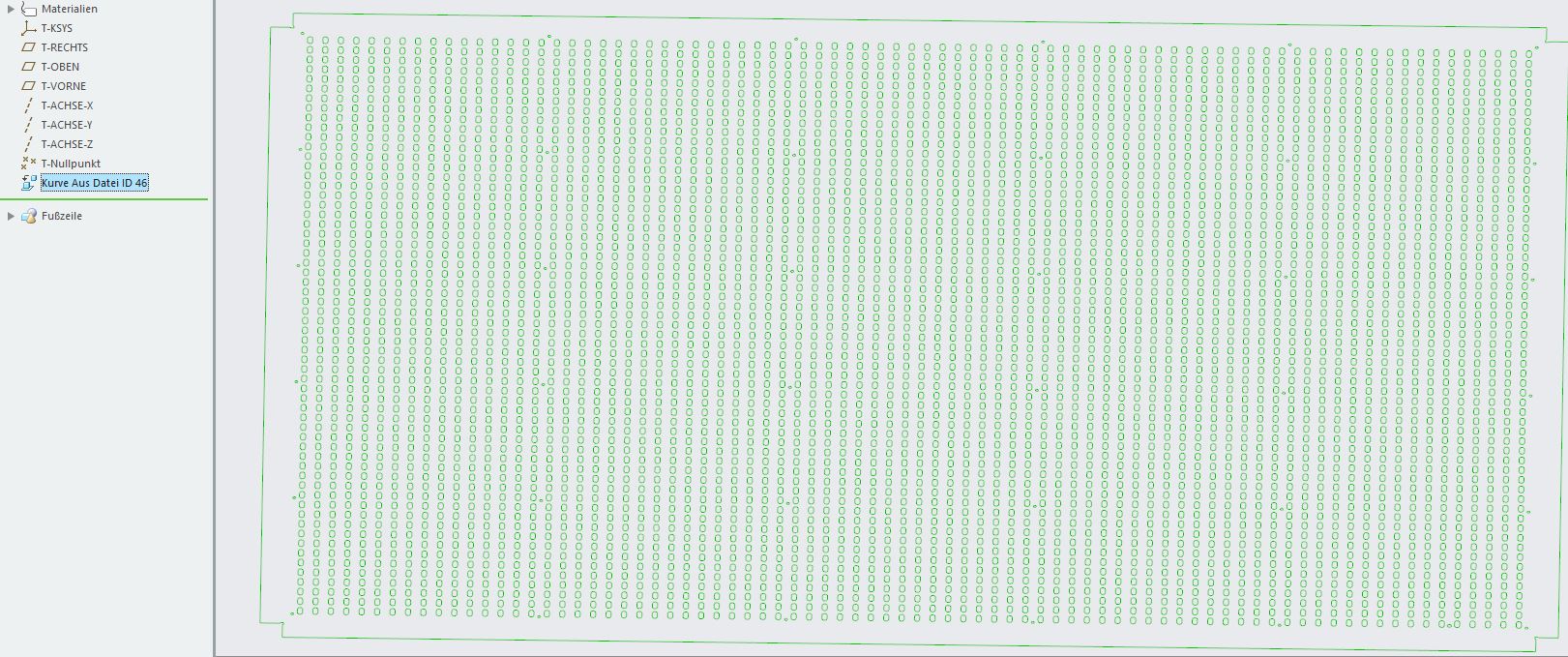 Solved: Import DXF with many holes - PTC Community